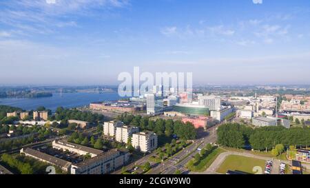 Almere, Pays-Bas, centre-ville. Aerial Photo Stock - Alamy