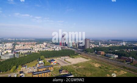 Almere, Pays-Bas, centre-ville. Aerial Photo Stock - Alamy