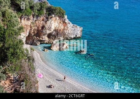 Plages de Grèce, plage de Mylopotamos d'en haut, Pélion, quartier de ...