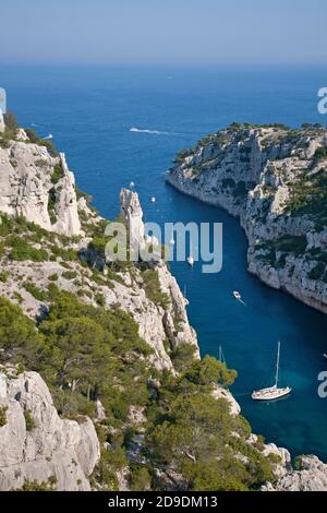 Géographie / Voyage, France, cassis, baie de Calanque en-Vau à cassis ...