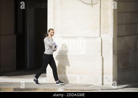 Nathalie Baudon à l'Elysée le 19 septembre 2018, à Paris, France. Photo ...