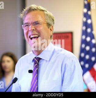 2016 le candidat républicain à la présidence Jeb Bush rencontre Jace ...