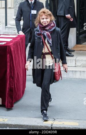 Agathe Natanson aux funérailles de l'acteur, scénariste et réalisateur ...
