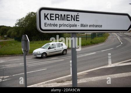Entrée principale de l'abattoir Kermené où 109 employés ont été testés ...
