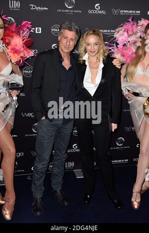 Helene de Fouge­rolles et Marc Simon­cini lors de la soirée des ...