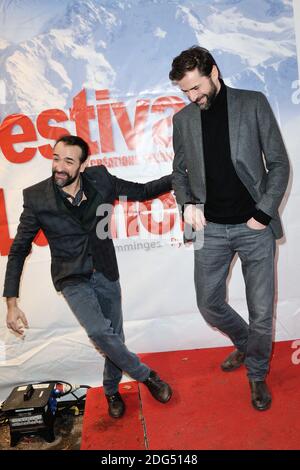 Mikael Fitoussi et Gregory Fitoussi assistent un photocall eurs du ...