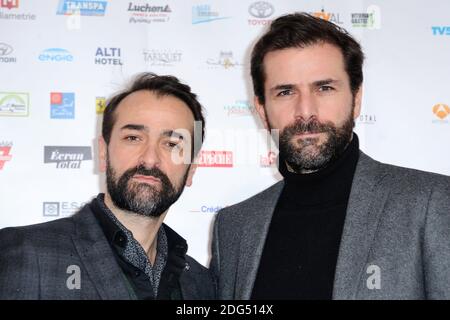 Mikael Fitoussi et Gregory Fitoussi assistent un photocall eurs du ...