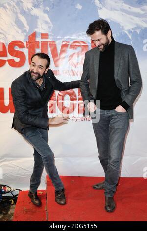 Mikael Fitoussi et Gregory Fitoussi assistent un photocall eurs du ...