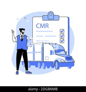 Documents de transport routier résumé concept illustration vectorielle ...