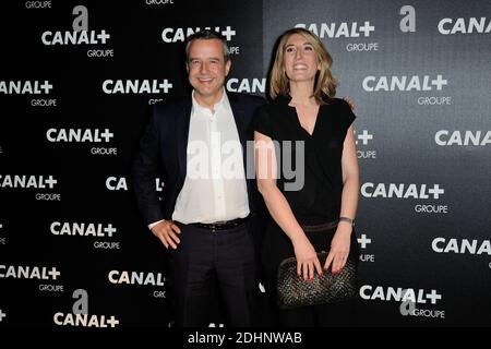 Romain Desarbres et Caroline Delage assistent au Groupe Canal+ , D8 ...