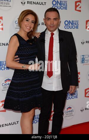 Lea Salame et Yann Moix assistent à la photo de l'émission de ...