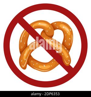Interdit de signer avec la confiserie icône linéaire. Fine ligne ...