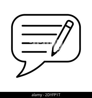 Icône Commentaire. Description du pictogramme du chat humain Photo ...