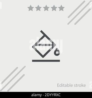 Marqueur, symbole plat rempli, pictogramme solide isolé sur blanc ...