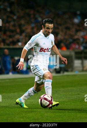Mathieu Valbuena de l'Olympique de Marseille lors de la première Ligue ...