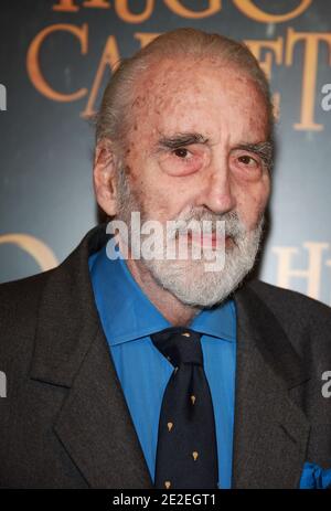 Sir Christopher Lee La première de 'Hugo' qui s'est tenue à l'UGC ...