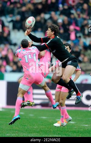 Julien Arias de Stade Francais lors du match de rugby Top 14 français ...