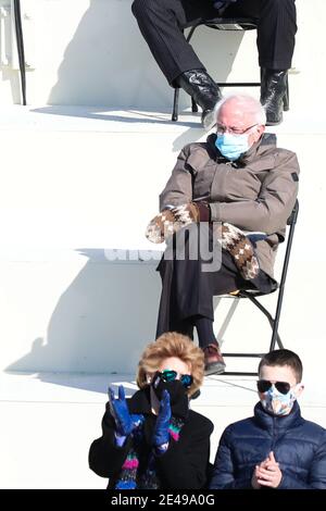 Bernie Sanders lors de la cérémonie d'inauguration du président élu Joe ...