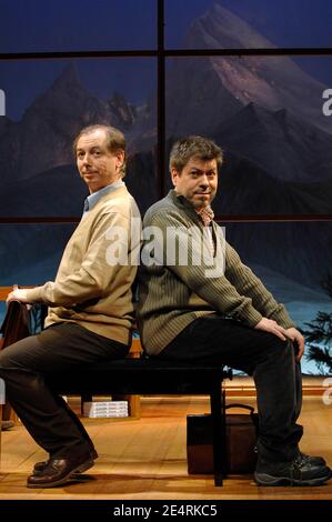 Regis Laspales et Philippe Chevallier lors de la traversée de 'le Banc ...