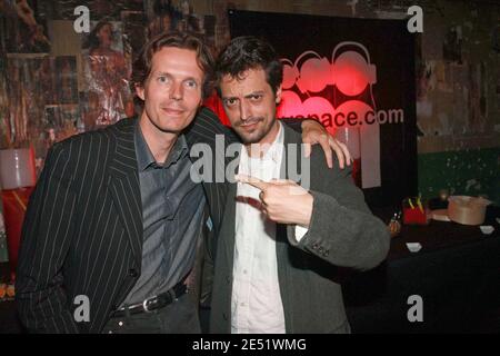 EXCLUSIF. (G-D) le PDG de Myspace France, Marc Mayor, le directeur ...