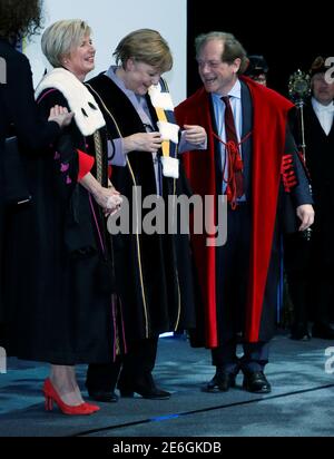 Allemagne la chancelière Angela Merkel, rectrice de l'université KU ...