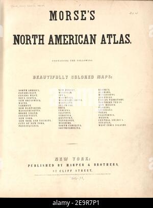 atlas nord-américain de Morse Photo Stock - Alamy