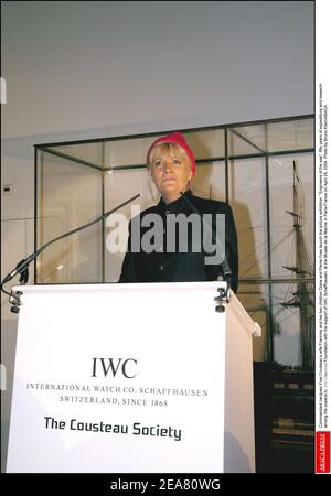 L'épouse du Commandant Jacques-Yves Cousteau Francine et ses deux ...