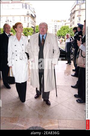 Jacques Martin et son épouse assistent au mariage de Stéphane Collaro à ...