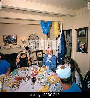 Members of the Kennedy family sit in a row, June 12, 1977 in Boston for ...