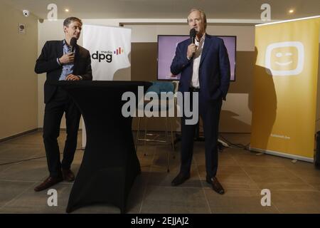 John porter, PDG de Telenet, photographié lors d'une conférence de ...