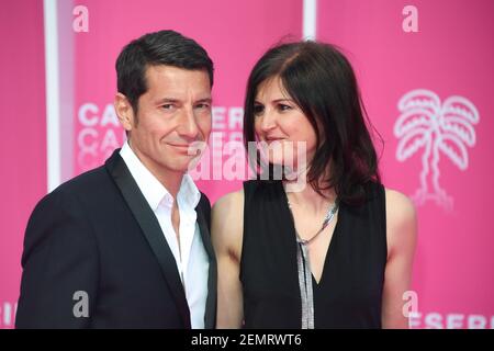 Le maire de Cannes, David Lisnard et son épouse Jacqueline Pozzi ...