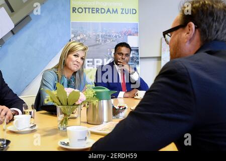 12-07-2018 Rotterdam Queen Maxima lors d'une visite au Werkplein et au ...