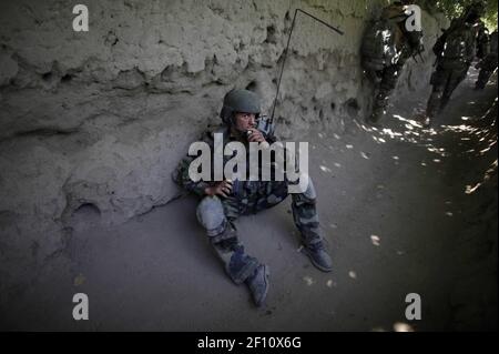 10 août 2009 - Tagab, Afghanistan - Patrouille de l'armée française, 3e ...