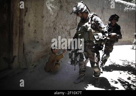 10 août 2009 - Tagab, Afghanistan - Patrouille de l'armée française, 3e ...