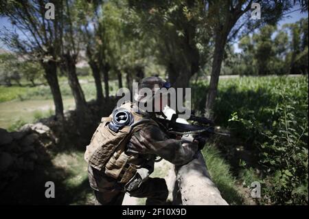 10 août 2009 - Tagab, Afghanistan - Patrouille de l'armée française, 3e ...