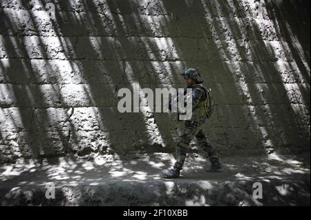 10 août 2009 - Tagab, Afghanistan - Patrouille de l'armée française, 3e ...