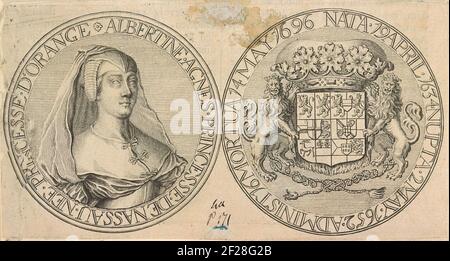 Portrait de Albertine Agnes Van Oranje-Nassau 1634 par Gerard van ...