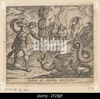 Apollo tue Python ; métamorphoses d'Ovid. Apollon tue le python de ...