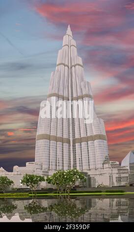 Burj Khalifa, connu sous le nom de Burj Dubai avant son inauguration ...