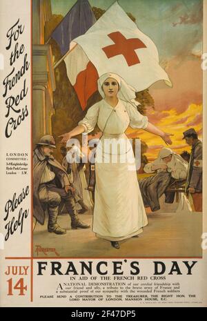 Vintage French WW1 Poster de propagande “pour la France versez votre or ...