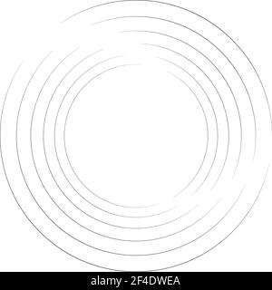Cercle cyclique, hélice, élément de volute. Forme concentrique avec ...