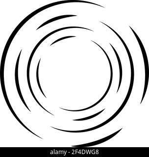 Cercle cyclique, hélice, élément de volute. Forme concentrique avec ...