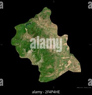 Forme de Bitola, municipalité de Macédoine, et sa capitale. Echelle de ...