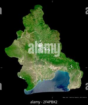 Azua, province de la République dominicaine. Carte satellite haute ...