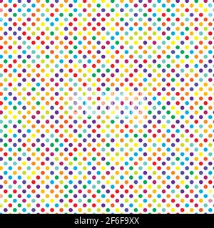 Coloré, multicolore, pointillé multicolore, points, motif cercles ...