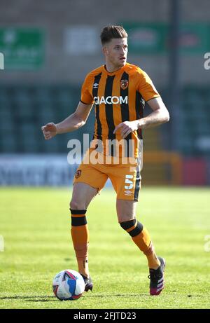 Le Reece Burke de Hull City pendant le match de la Sky Bet League One ...
