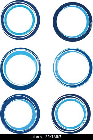 Modèle de symbole et de logo circulaire ILLUSTRATION vectorielle Image ...