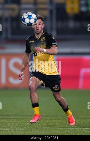 KERKRADE, PAYS-BAS - AVRIL 9: Thijmen Goppel de Roda JC et Danny Bakker ...