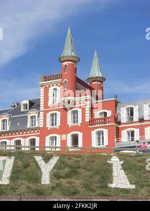 France, somme, Baie de somme, Mers les bains, Station balnéaire, Villas Belle Epoque Photo Stock ...