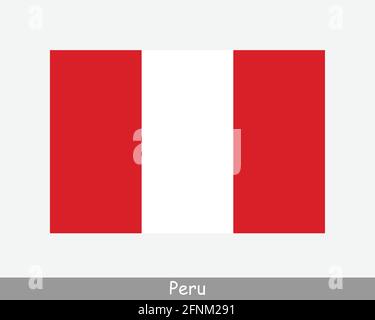 Drapeau du Pérou. Symbole national péruvien dans les couleurs ...